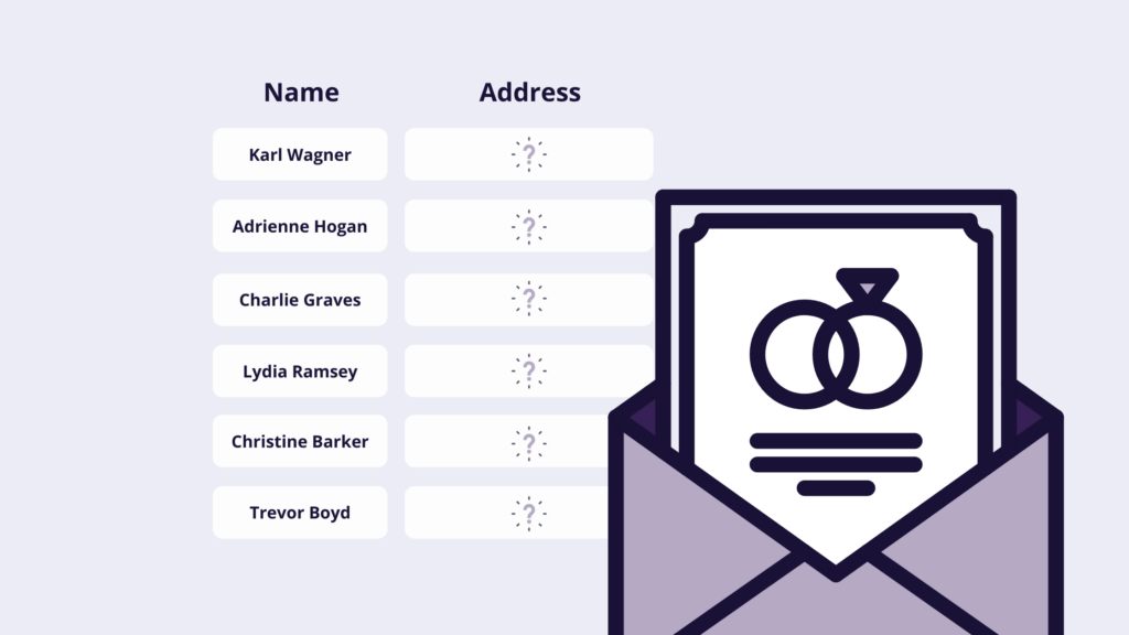 How to collect addresses for wedding invitations - RSVPify